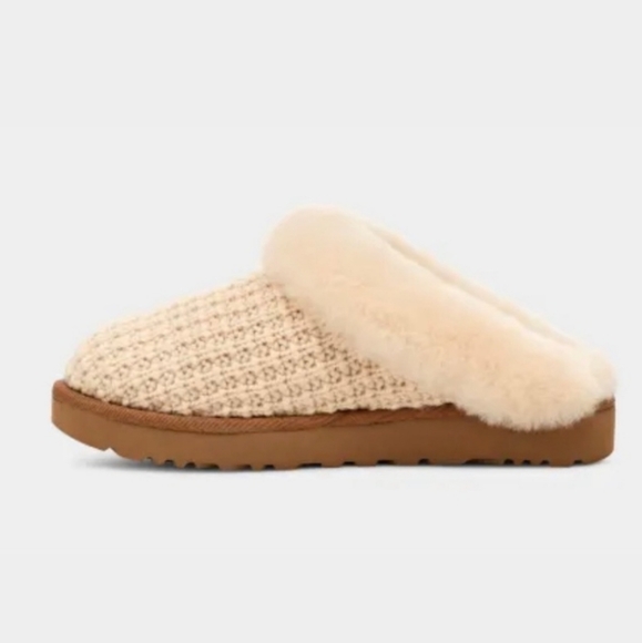 UGG | Shoes | Ugg Cluggette Knit Scuff Slipper In Cream 1 | Poshmark